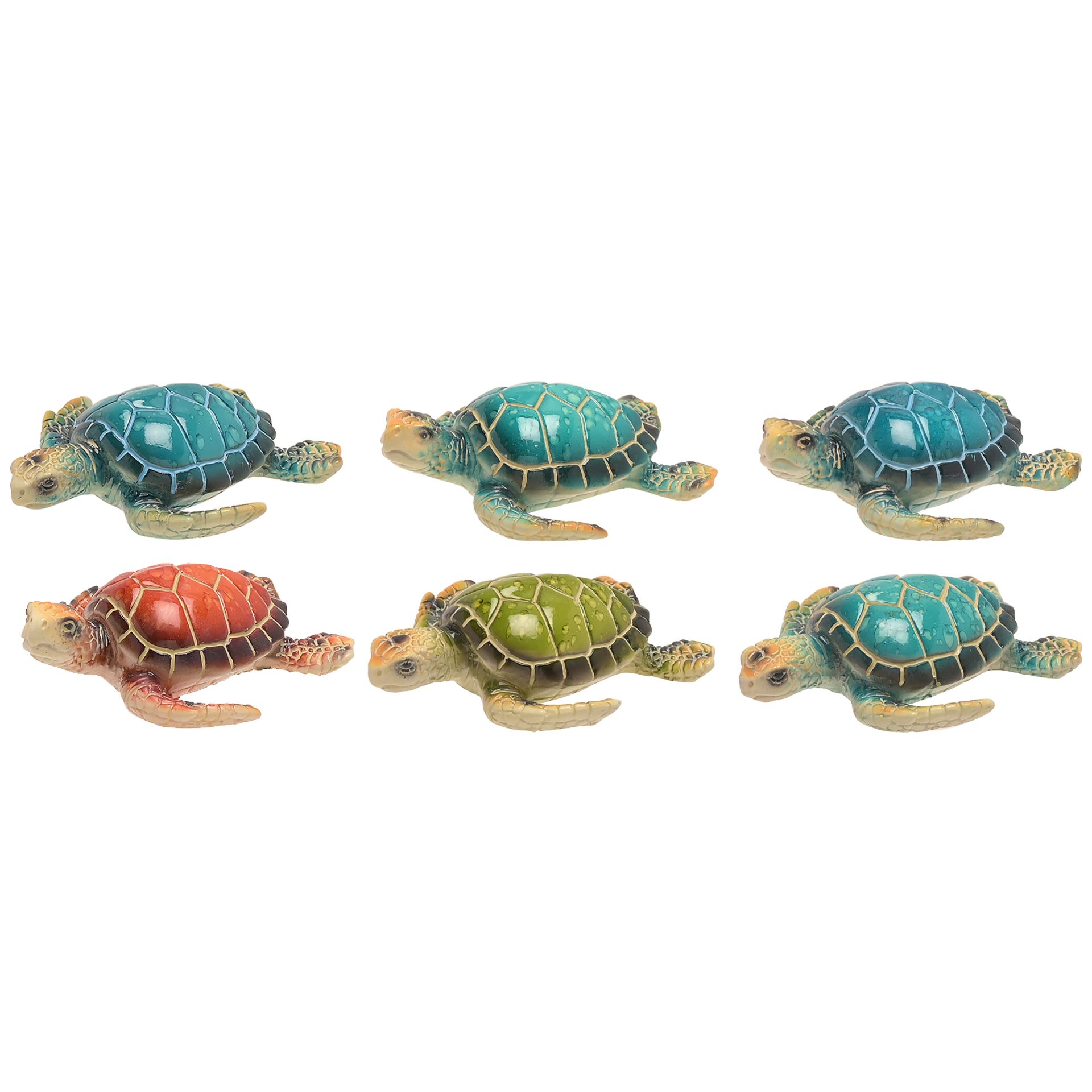 **ASTD MULTI 6** Resin Turtle Figurines | Widdop and Co.