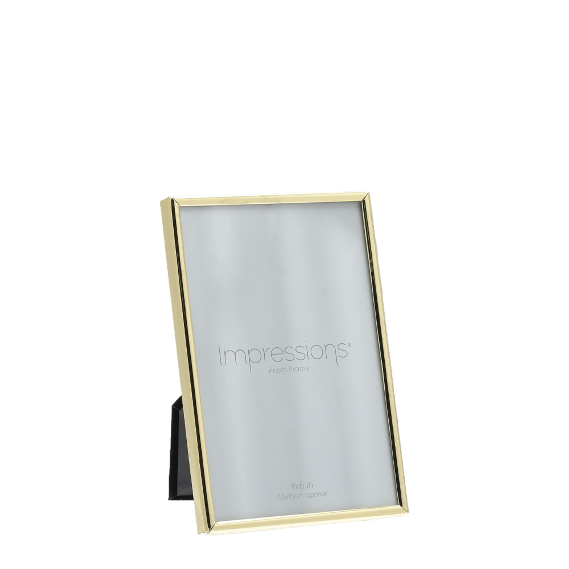 Brass Finished Photo Frame Oblong Thin - 4"X 6" | Widdop and Co.