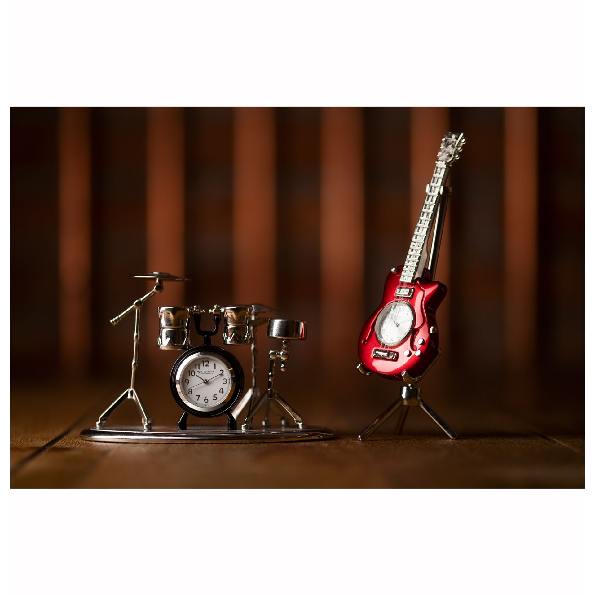 Wm Widdop Miniature Clock - Drum Set | Widdop and Co.