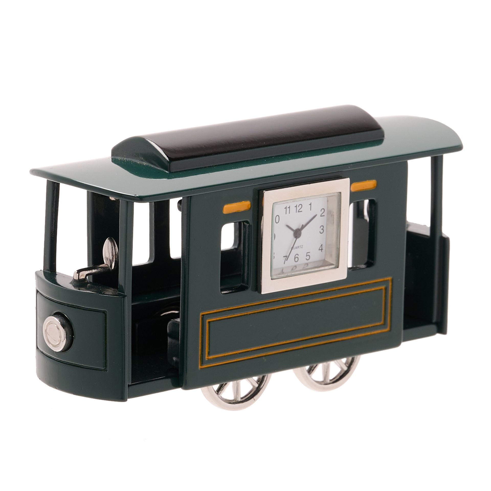Wm.Widdop Miniature Clock Train Carriage Green | Widdop and Co.