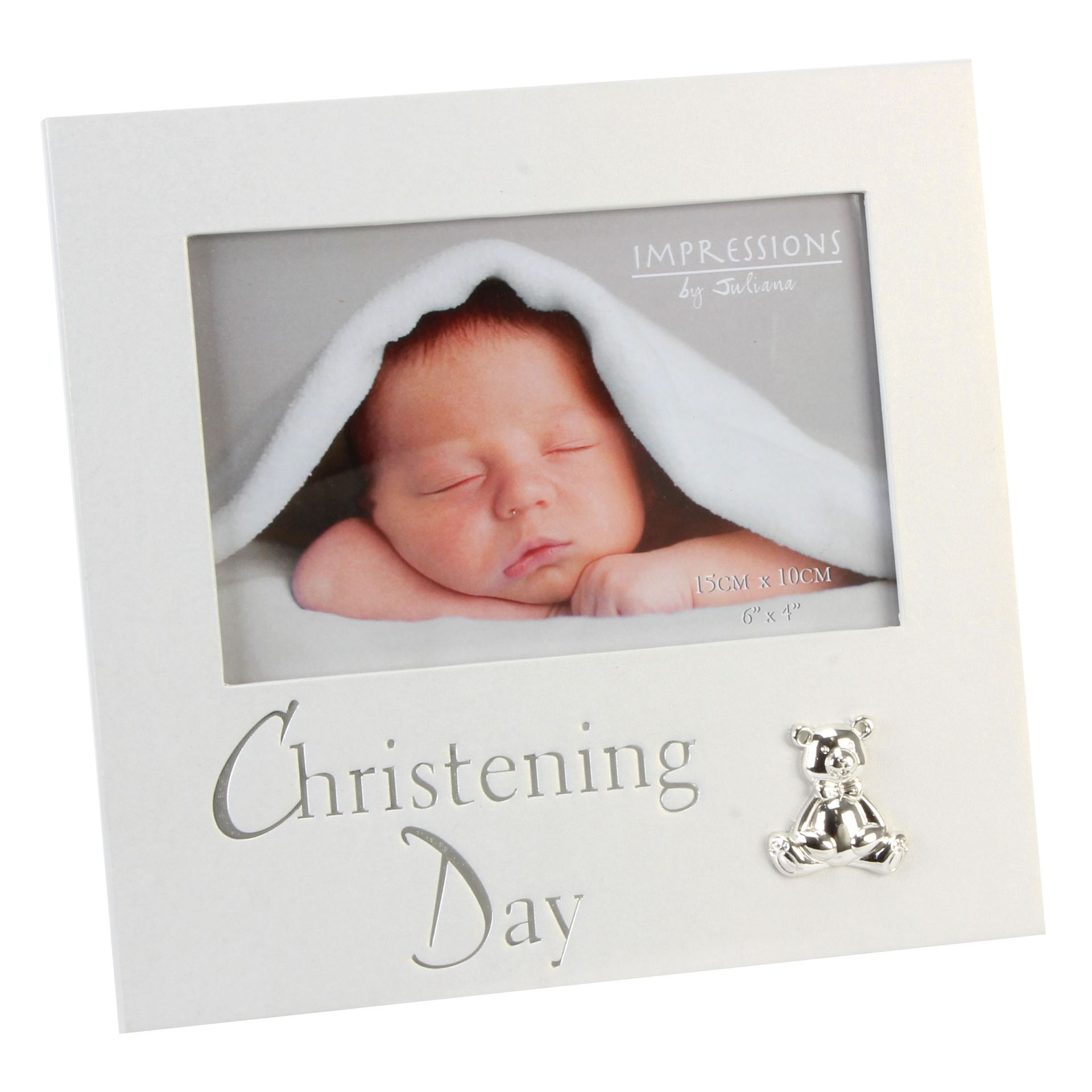 Christening Pearlised Photo Frame 6" x 4" | Widdop and Co.