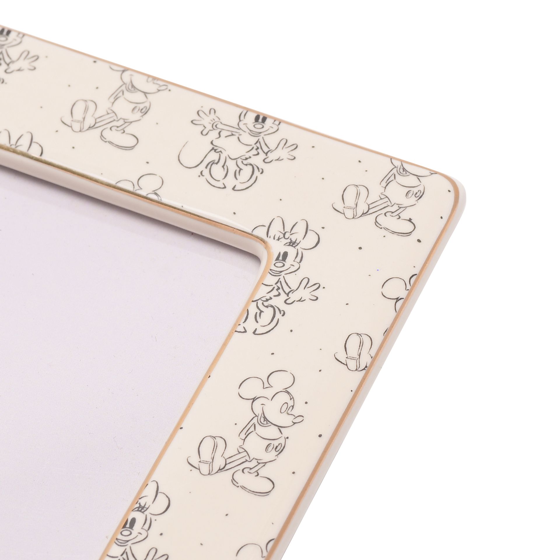 Disney Mickey & Minnie Ceramic Frame 4" x 6" | Widdop and Co.