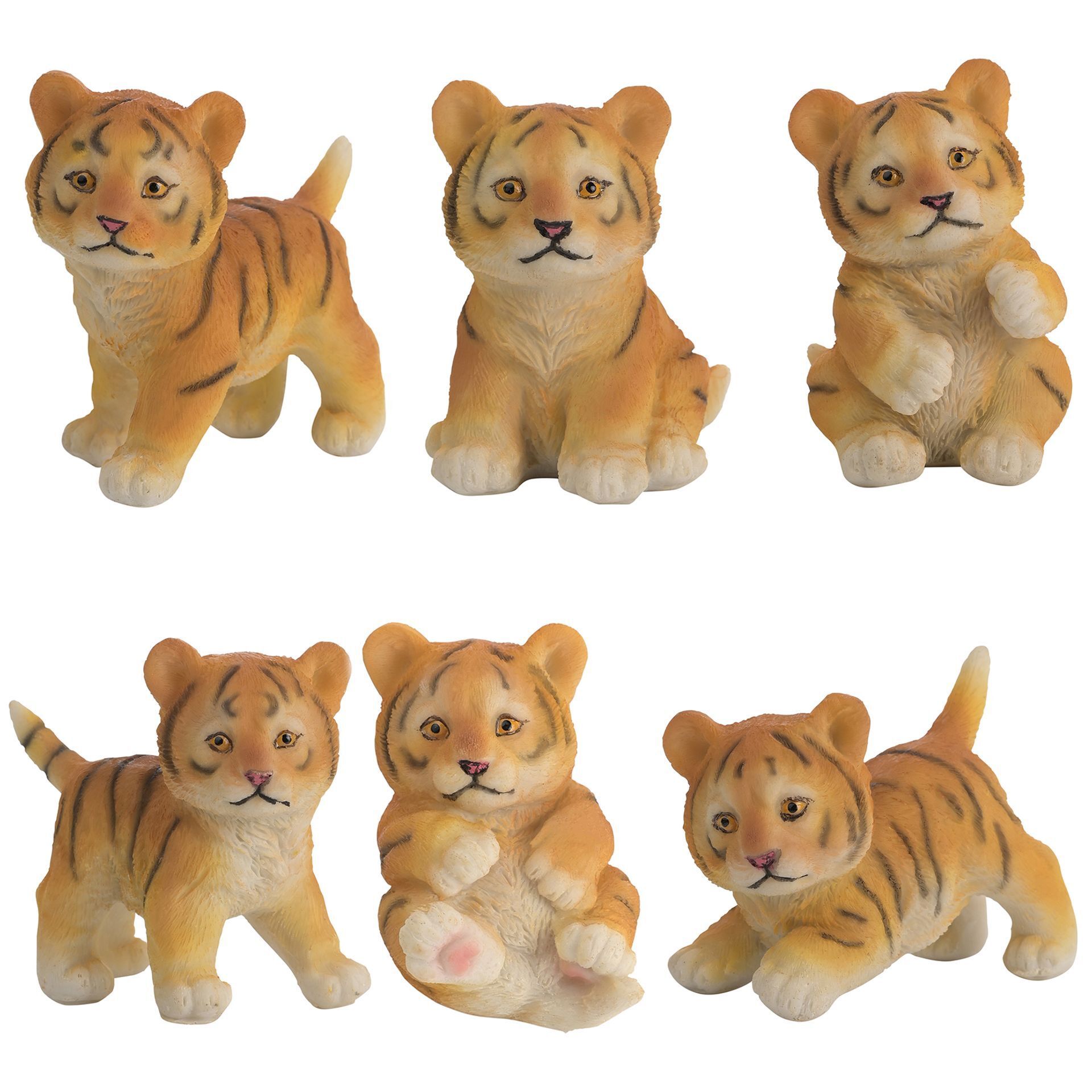 **ASTD MULTI 6** Resin Tiger Cubs Figurine | Widdop and Co.