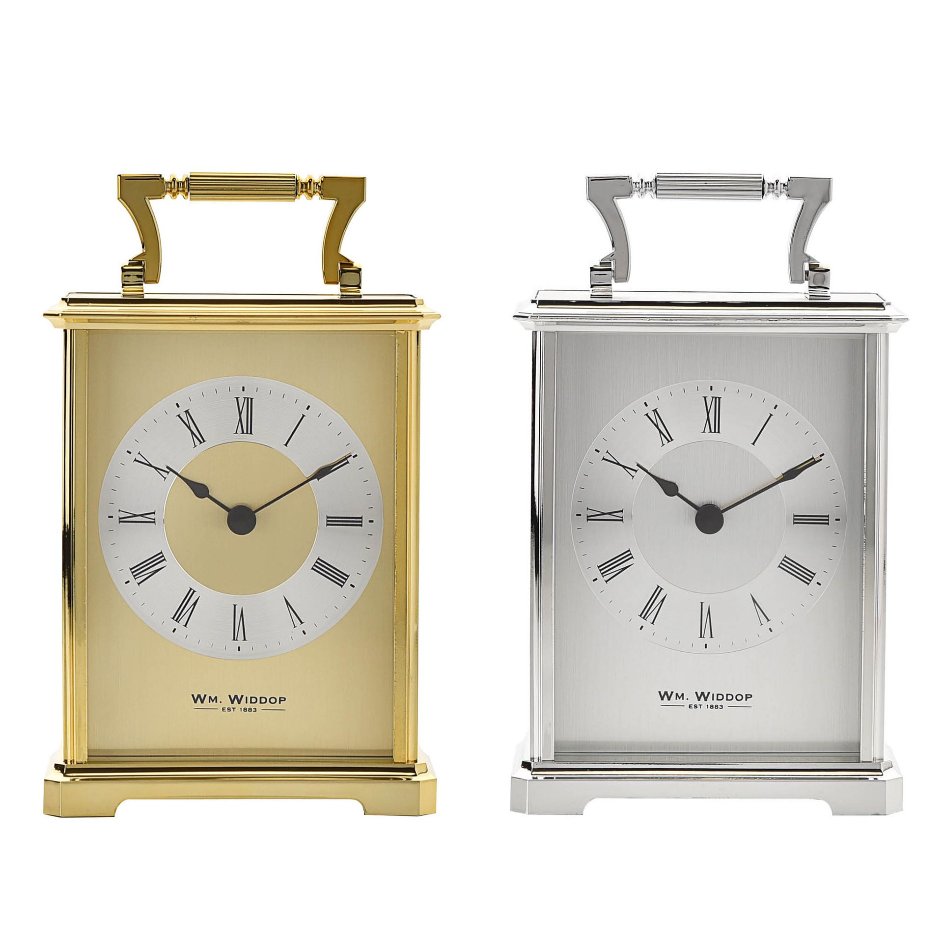 Wm.Widdop Carriage Clock - Gilt | Widdop and Co.