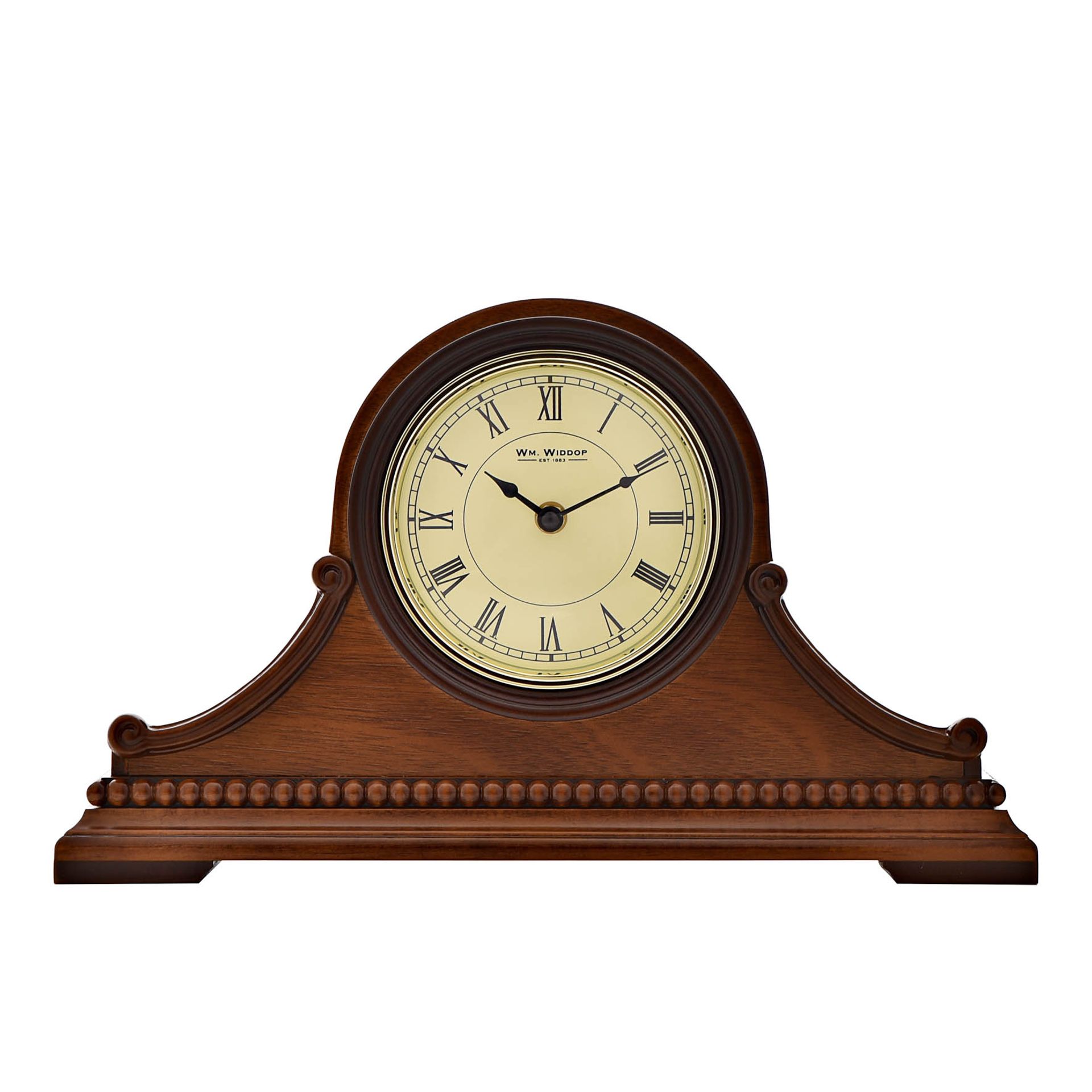 Wm.Widdop Wooden Napoleon Mantel Clock | Widdop and Co.