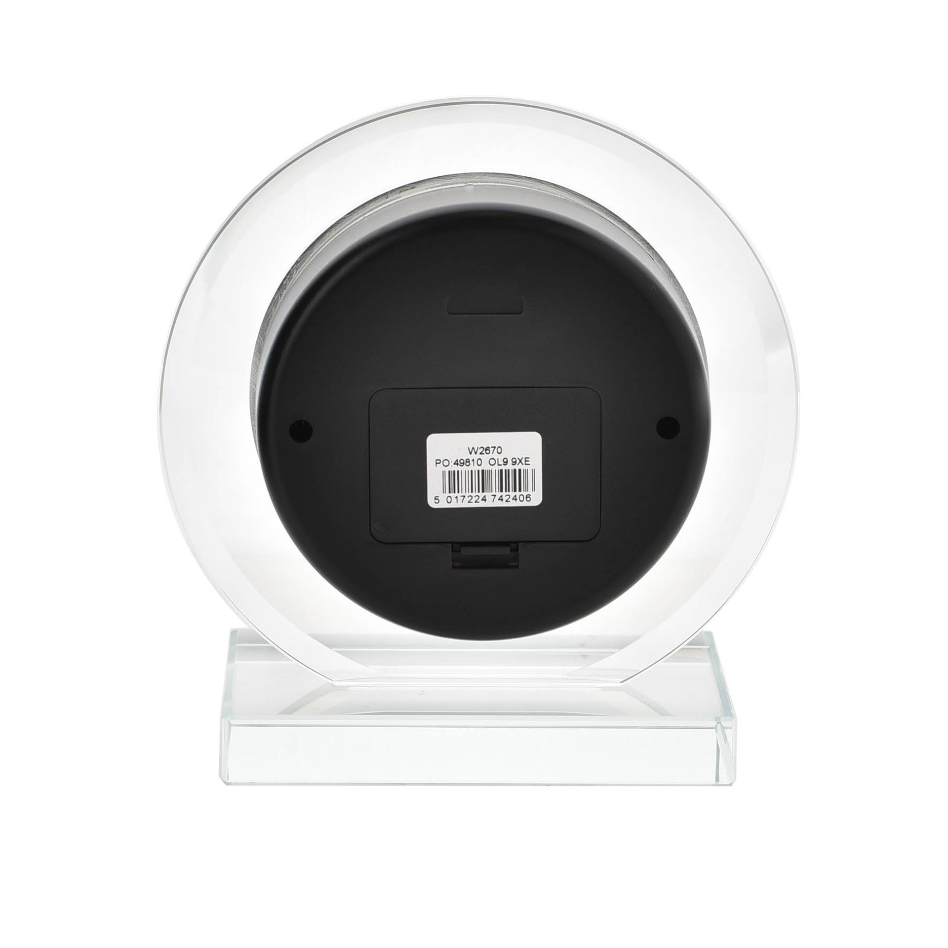 Wm.Widdop Round Glass Mantel Clock | Widdop and Co.