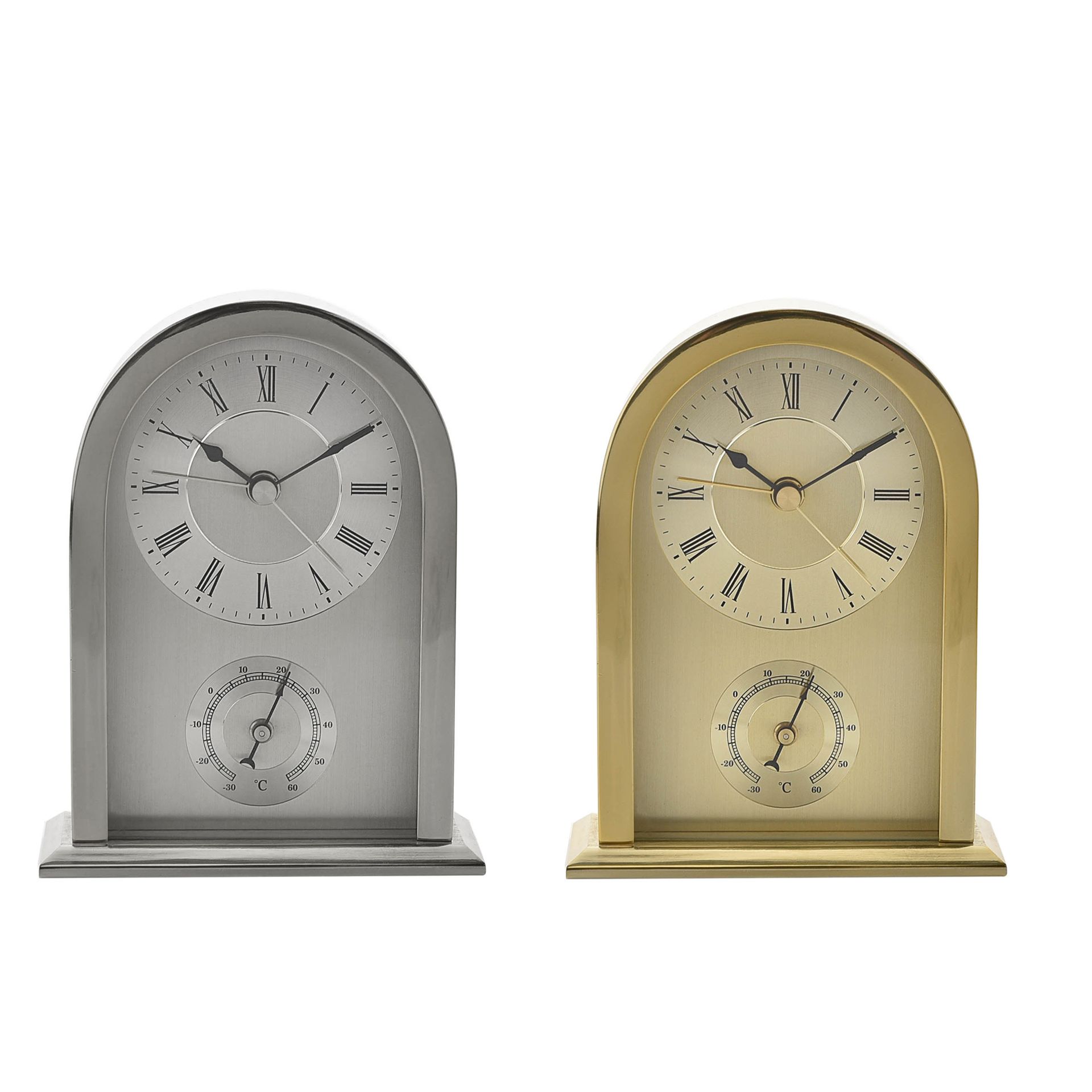 Wm.Widdop Arched Mantel Clock Gold Aluminium Case | Widdop and Co.