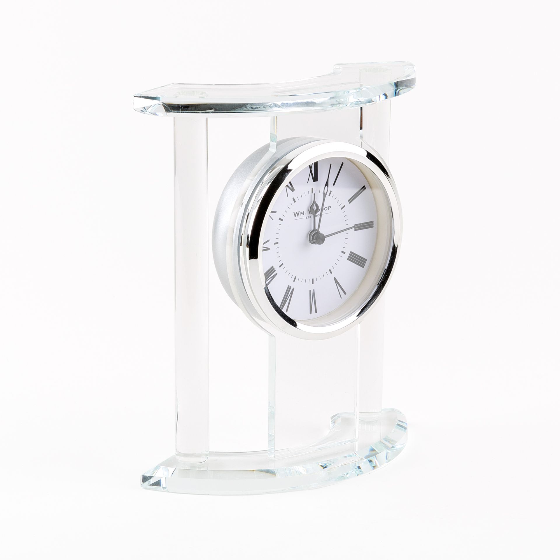 Wm.Widdop Glass Mantel Clock | Widdop and Co.