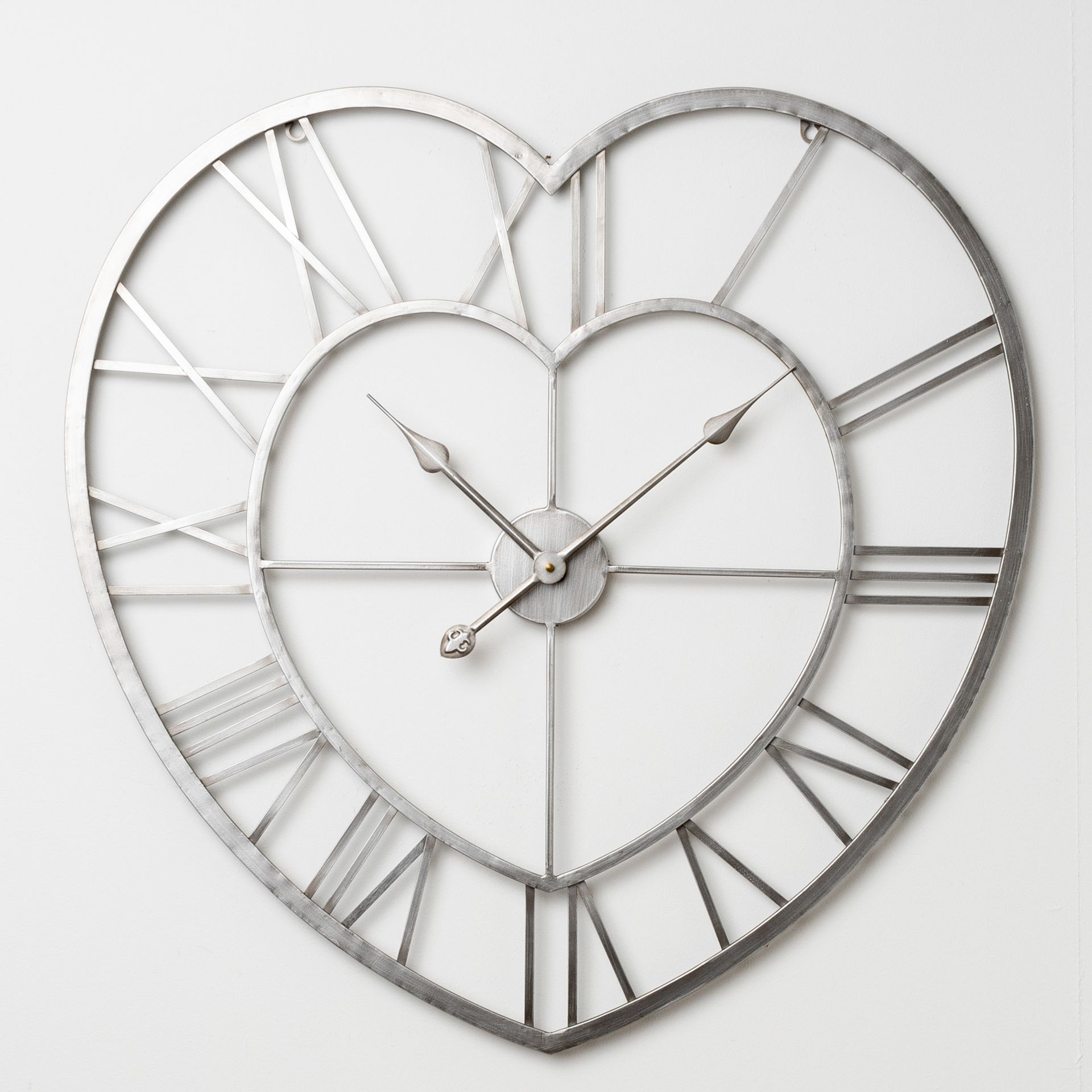 Hometime Metal Heart Shaped Wall Clock | Widdop and Co.