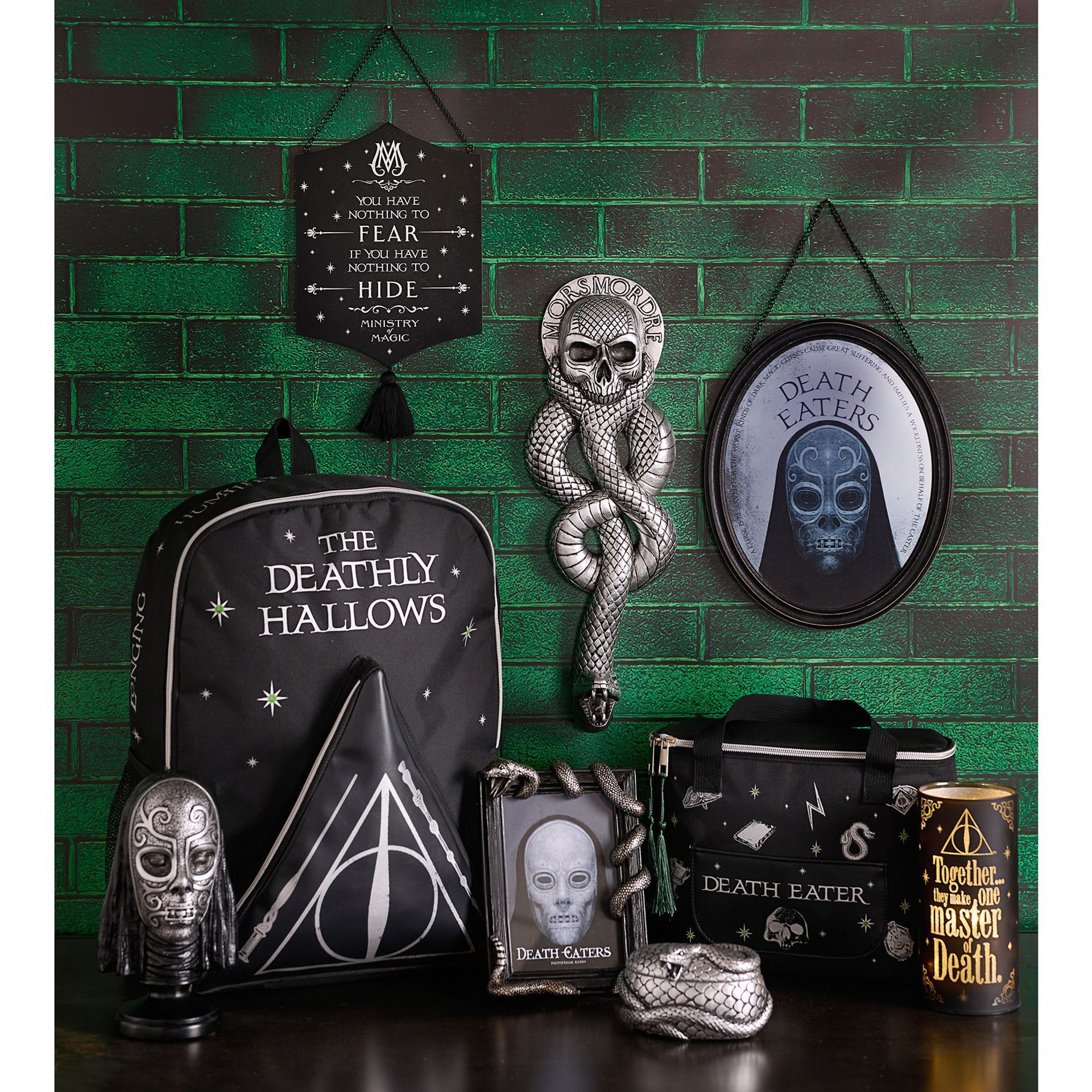Warner Bros Harry Potter Dark Arts Mirrored Plaque - Death Eater ...